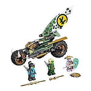 LEGO NINJAGO Lloyd’s Jungle Chopper Bike 71745 Building Kit; Ninja Bike Toy Featuring NINJAGO Lloyd and NYA Minifigures, New 2021 (183 Pieces); Top Toy for Kids Who Love Action-Packed Creative Play
