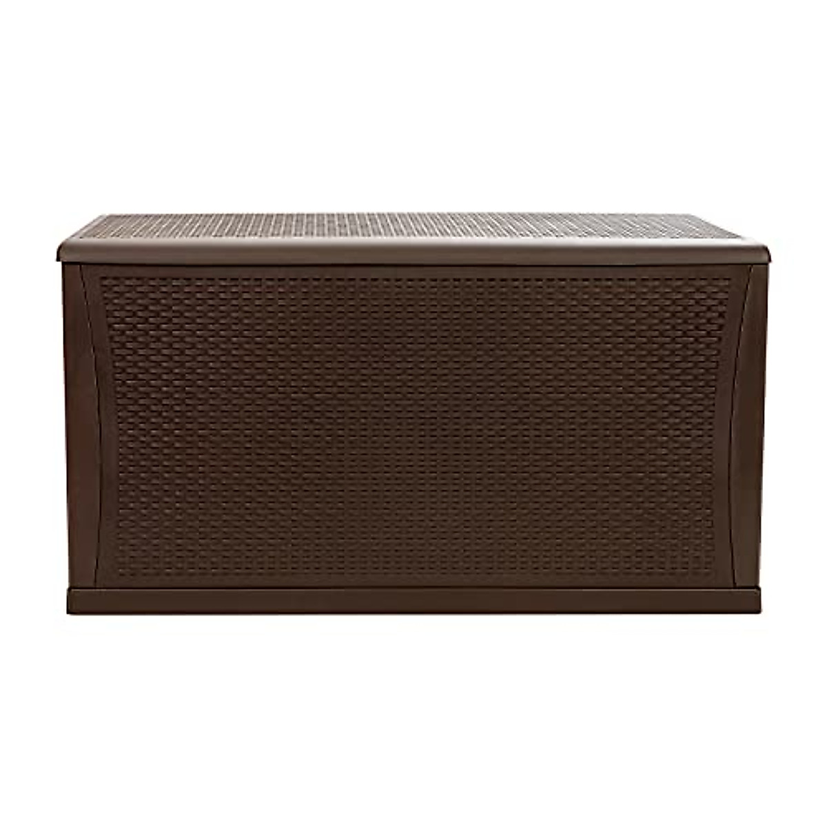 Flash Furniture 120 Gallon Plastic Deck Box - All-Weather Patio Storage and Organization for Throw Pillows, Pool Toys or Garden Tools