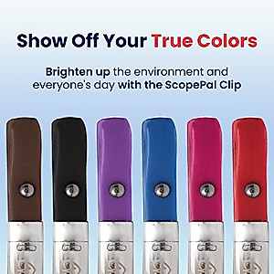 ScopePal Clip for Stethoscopes, Stethoscope Clip for Doctors, Nurses, Medical Students, Stethoscope Accessory Compatible with 3M Littmann Classic III, Lightweight II S.E, and More, Black