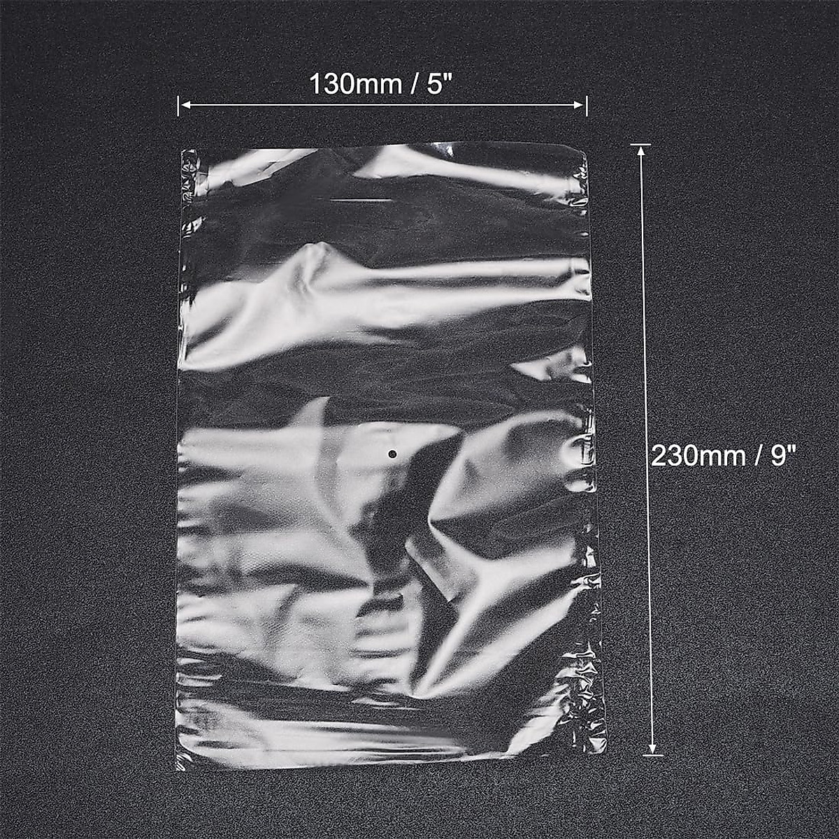 uxcell Shrink Wrap Bags, 9 x 5 inch 100pcs Shrinkable Wrapping Packaging Bags Transparent Industrial Packaging Sealer Bags