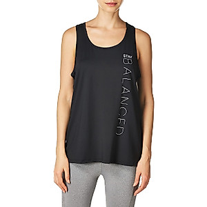 C9 Champion Women's Graphic Tank, EBONY/STAY BALANCED PLUS, XXL
