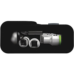 Wera 05004018001 8100 SA 8 Zyklop Metal Ratchet Set with Switch Lever, 1/4" Drive, Metric, 28 Pieces