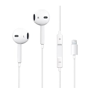Earbuds Wired Headphones, Earphones with Built-in Microphone & Volume Control, Remote Music Control, Phone Calls, Noise Isolating Headsets Compatible with iPhone 14/13/12/11/XR/XS/X/8/7/SE/Pro Max