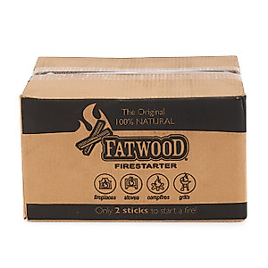 Better Wood Products Fatwood Firestarter Box, Assorted sizes, 18-Pounds