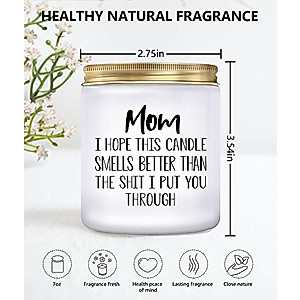 Gifts for Mom from Daughter, Son- Mom Gifts, Funny Birthday Gifts for Mom, Mothers Day & Christmas Day Gifts for Mom, Lavender Candles(7oz)