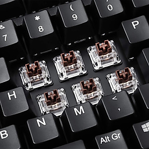 Perixx Periboard-322 Wired Mechanical Trackball Keyboard with 2 Hubs, 2.17 Inch Large Trackball, RGB Backlit Design, US English Layout (PB-322BUS-11577)