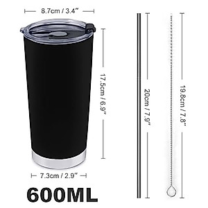 Barbados Flag Map 20 Oz Travel Coffee Mug with Lid Tumbler Drinking with Straw Brush Water Car Cup