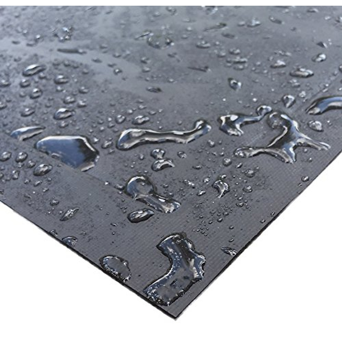 DiversiTech Outdoor Gas Grill BBQ & Fire Pit Mat, 60" x 30", Black