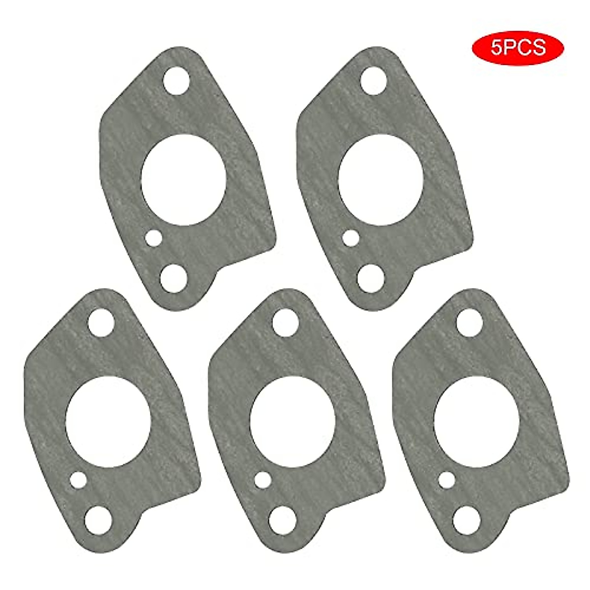 FLYPIG Carburetor Gasket for Honda GX200 6.5 HP GX160 5.5 HP GX120 GX110 Engine Lawn Mower Carb Mounting Gaskets 5 Packs Silver
