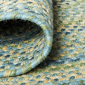 Colonial Mills Rustica Braided Rug, 4 by 6', Whipple Blue