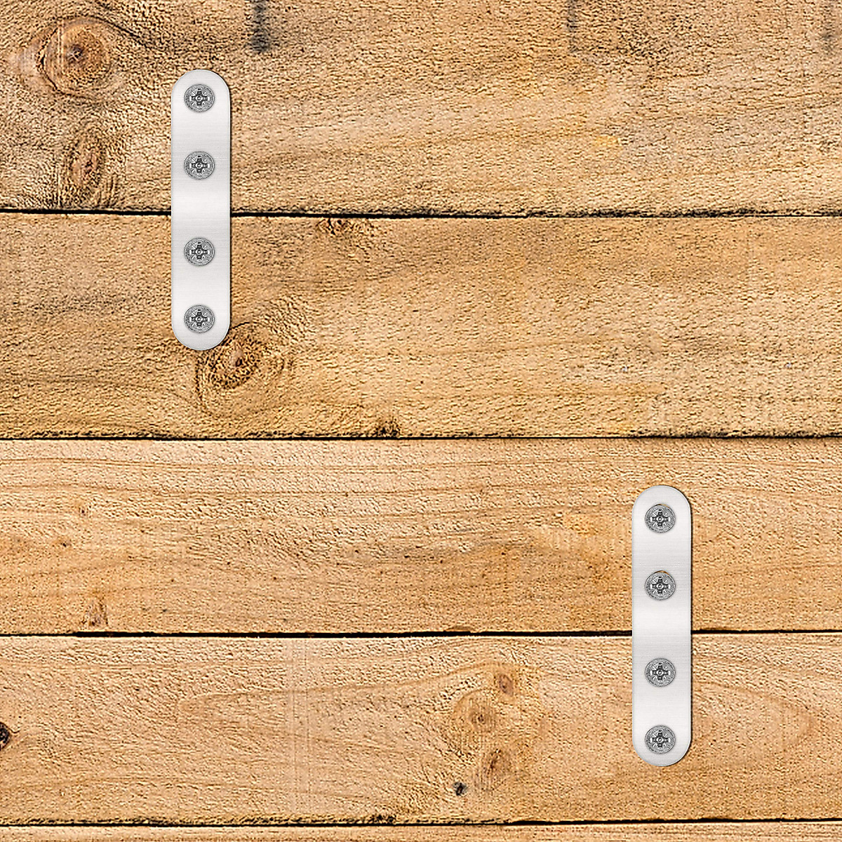 Lesnala 4-Piece Bed Railing Bracket Used to Connect Wood, Bed Replacement Parts, Headboard and Footboard Fixing Fittings Wooden Bed Frame Used to Connect Headboards Footboards (Screws Included)