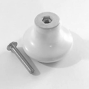 SET OF 8 KNOBS - Laundry Room by CCL - DECORATIVE Glossy CERAMIC Cupboard Cabinet PULLS Dresser Drawer KNOBS