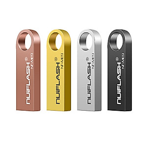 USB Flash Drive,4/8/16/32/64GB Portable Metal Waterproof USB 3.0 Flash Drive PC Laptop U Disk for PC Laptop Storage and Backup, Silver, 8GB