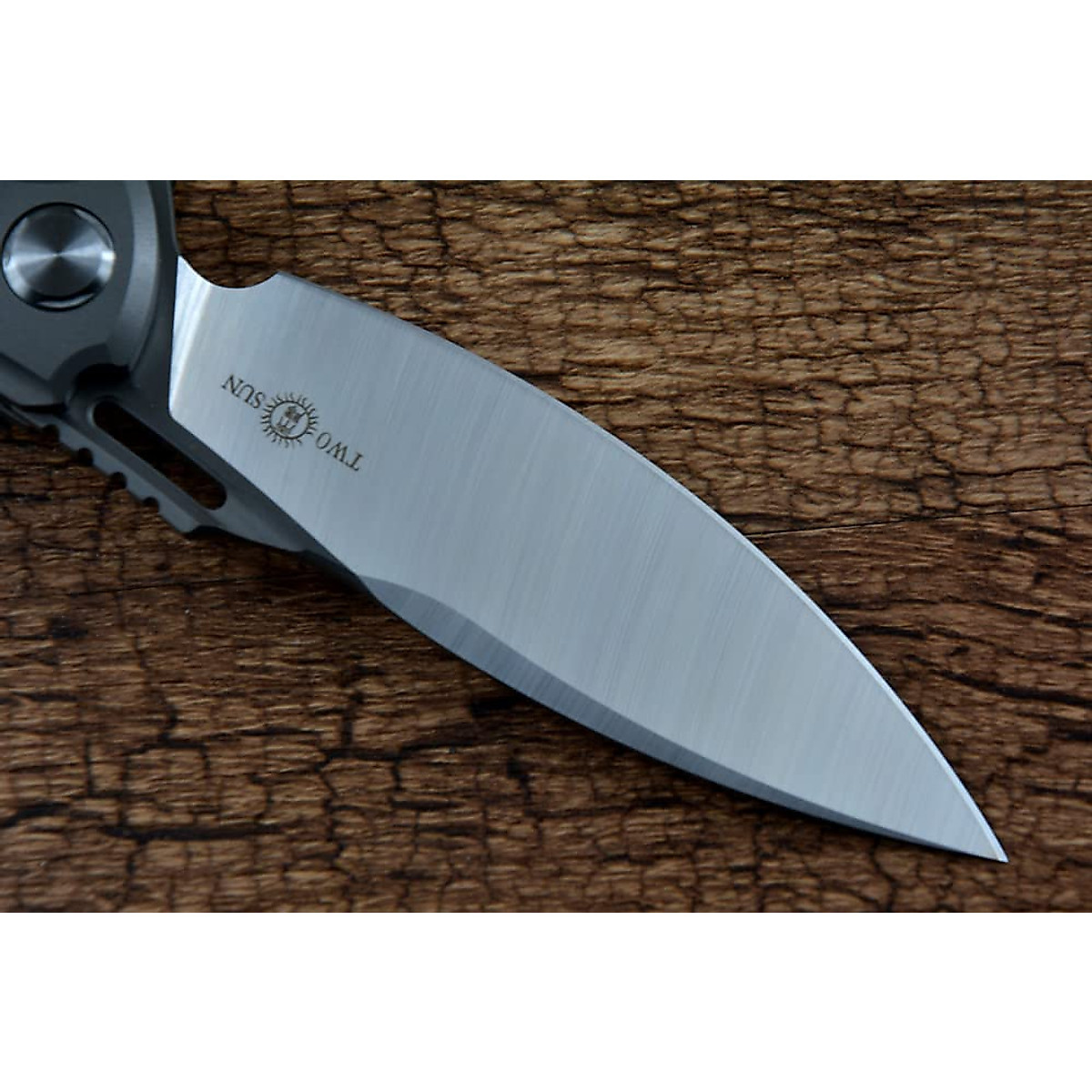 TWO SUN Pocket Knives M390 Blade Titanium Carbon Fiber Handle for Tactical Hunting Gift TS162