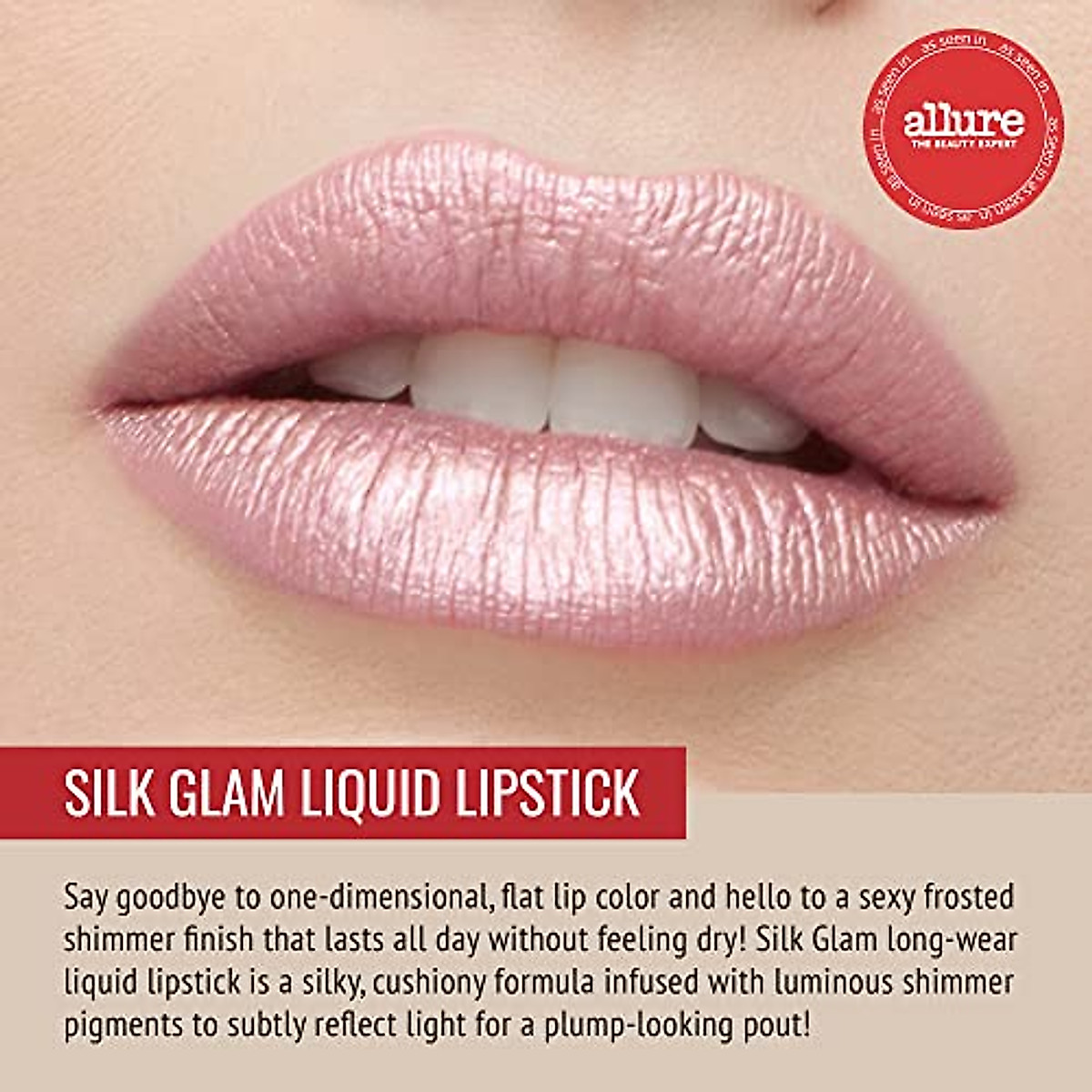 Runway Rogue Silk Glam Liquid Lipstick, Long-Wear Pale-Pink Liquid Lipstick, Trophy Wife