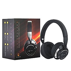 PAWW PW-2016WS03-1 WaveSound 3 Bluetooth Over-Ear Headphones with Microphone (Black)