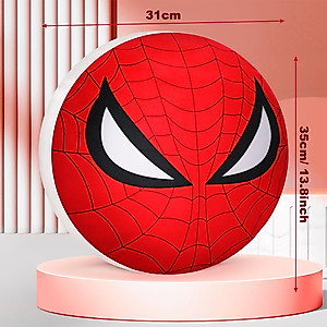 13.8 Inch Spider Plush Pillow - Super Soft Spidey Plush Stuffed Animal Toy for Movie Hero Fans, for Kids' Plush Toy Pillows, Stuffed Figure Doll for Kids & Adults with Birthday Christmas