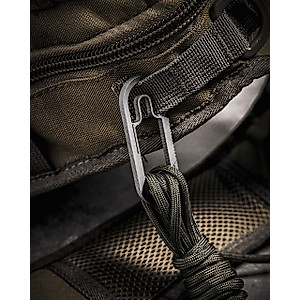 MØTH Titanium Carabiner Keychain -The Baxter - Ultralight Multipurpose Clip for Everyday Carry & Use - For Hiking, Camping, Daily Use, & More Flexgate Design - Strong & Durable - 2.75 x 1 x 1/8 Inches