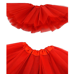BGFKS 5 Layered Toddlers Tulle Tutu Skirt for Girls with Headband for Baby Girl 0 to 36 Months