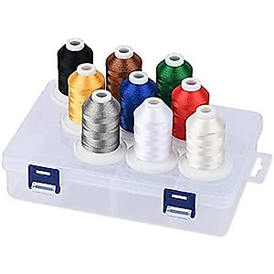 Juvielich Clear Plastic Organizer Box, 8 Grids Storage Container Jewelry Box with Adjustable Dividers, for Beads Art DIY Crafts Jewelry Fishing Tackles 9.06" x 6.3"x 2.36"(LxWxH) 1PC