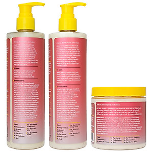 Alaffia Beautiful Curls Define Shampoo and Leave in Conditioner Set, 12 Fl Oz Ea with Styling Cream, Curly Hair Products, Shea Butter, Vitamin E & Coconut Oil, 8 Fl Oz