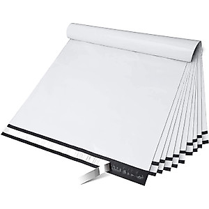 Fuxury 24x24 100pc White Large Poly Mailers Shipping Envelops Self Sealing Envelopes Boutique Custom Bags Enhanced Durability Multipurpose Envelopes Keep Items Safe Protected