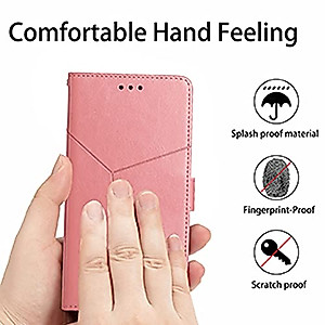 Fansipro Wallet Folio Case for Oppo RENO2 Z, Premium PU Leather Slim Fit Cover for RENO2 Z, 2 Card Slots, 1 Transparent Photo Frame Slot, Anti-Oil, Pink [1 Piece]