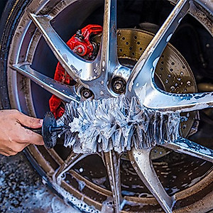 Chemical Guys ACCS37 Easy Reach Wheel and Rim Detailing Brush