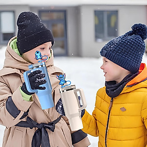 10 mm Straw Cover Cap for Stanley Cup 30 Oz 40 Oz, 5 Pcs Straw Topper for Tumbler, Funny Tip Covers for Stanley Cup Accessories