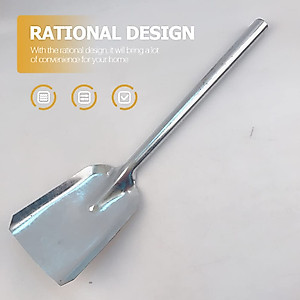 NUOBESTY Fireplace Ash Shovel 16 Inch Handle Coal Ash Shovel Cleaning Coal Shovel Hand Tools Gardening Shovel