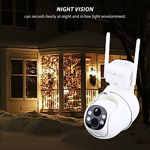 Dioche Security Cameras Wireless Outdoor Solar Battery Powered, 2K HD Image Wireless Waterproof Outdoor Security Camera with Night, PTZ Function