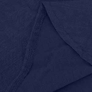 Ceboyel Linen Shirt Dresses for Women Button Down Drawstring Causal Dress Plain Long Maxi Dresses Trendy Ladies Outfits 2023 Sundresses for Women Navy 2X