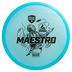 Discmania Active Premium Maestro Disc Golf Mid-Range Driver, Low-Profile Beaded Mid-Range Driver (Colors May Vary) - 165-176g