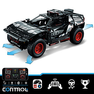 LEGO Technic Audi RS Q e-tron 42160 Advanced Building Kit for Kids Ages 10 and Up, This Remote Controlled Car Toy Features App-Controlled Steering and Makes a Great Gift for Kids Who Love Engineering