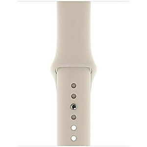 Apple Watch Series 5 (GPS + Cellular, 40MM) - Gold Stainless Steel Case with Stone Sport Band (Renewed)