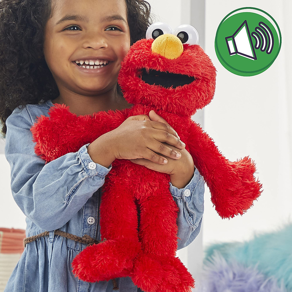 Sesame Street Tickliest Tickle Me Elmo, Laughing, Talking, 14-Inch Elmo Plush Toy, Toddler, Kids 18 Months & Up
