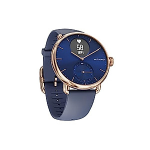 Withings ScanWatch - Hybrid Smartwatch & Activity Tracker with Connected GPS, Heart Rate Monitor, Sleep Monitor, Smart Notifications, Water Resistant with 30-Day Battery Life, Android & iOS
