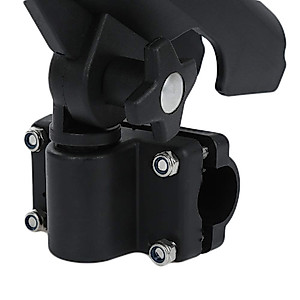 ECVYGJ Fishing Rod Rack Fishing Support Rod Holder Bracket 360 Rotatable with Screws Accessory Fishing Rod Boats Kayaking Yacht Fishing Tackle Hot Fishing Tool (Color : Black)