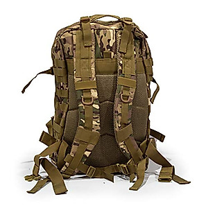 Bug Out Bag Backpack - 50L Tactical Backpack - Great for Survival Essentials (Green Camo)