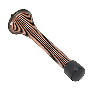 Built Industrial 15 Pack Bronze Spring Door Stops with Rubber Bumper (3.3 Inches)