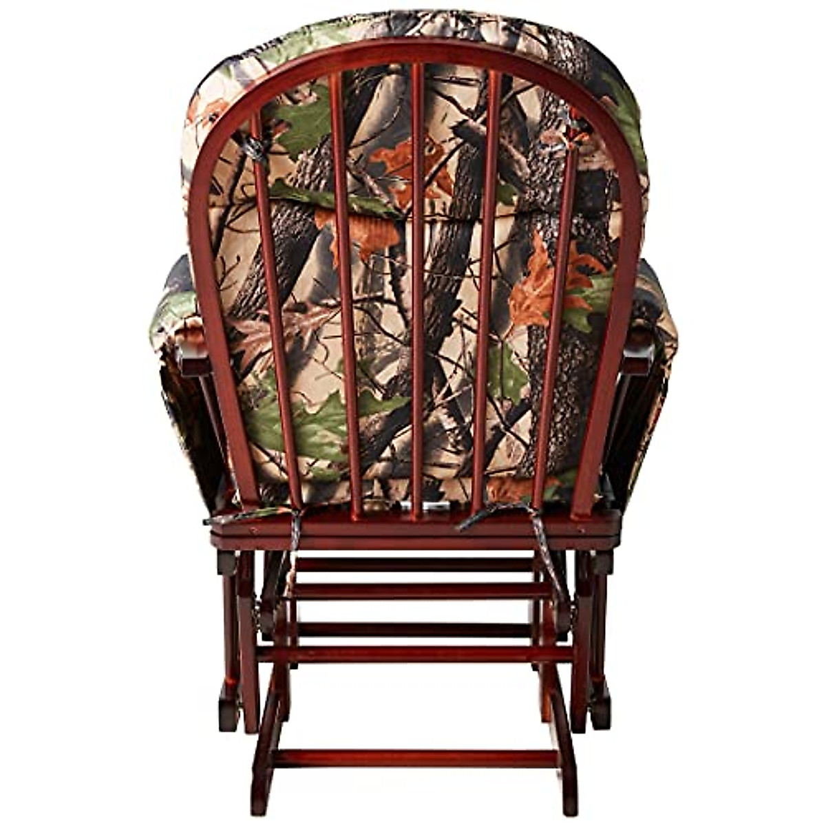 Artiva USA Wood Glider Chair and Ottoman Mircofiber Cushion Set