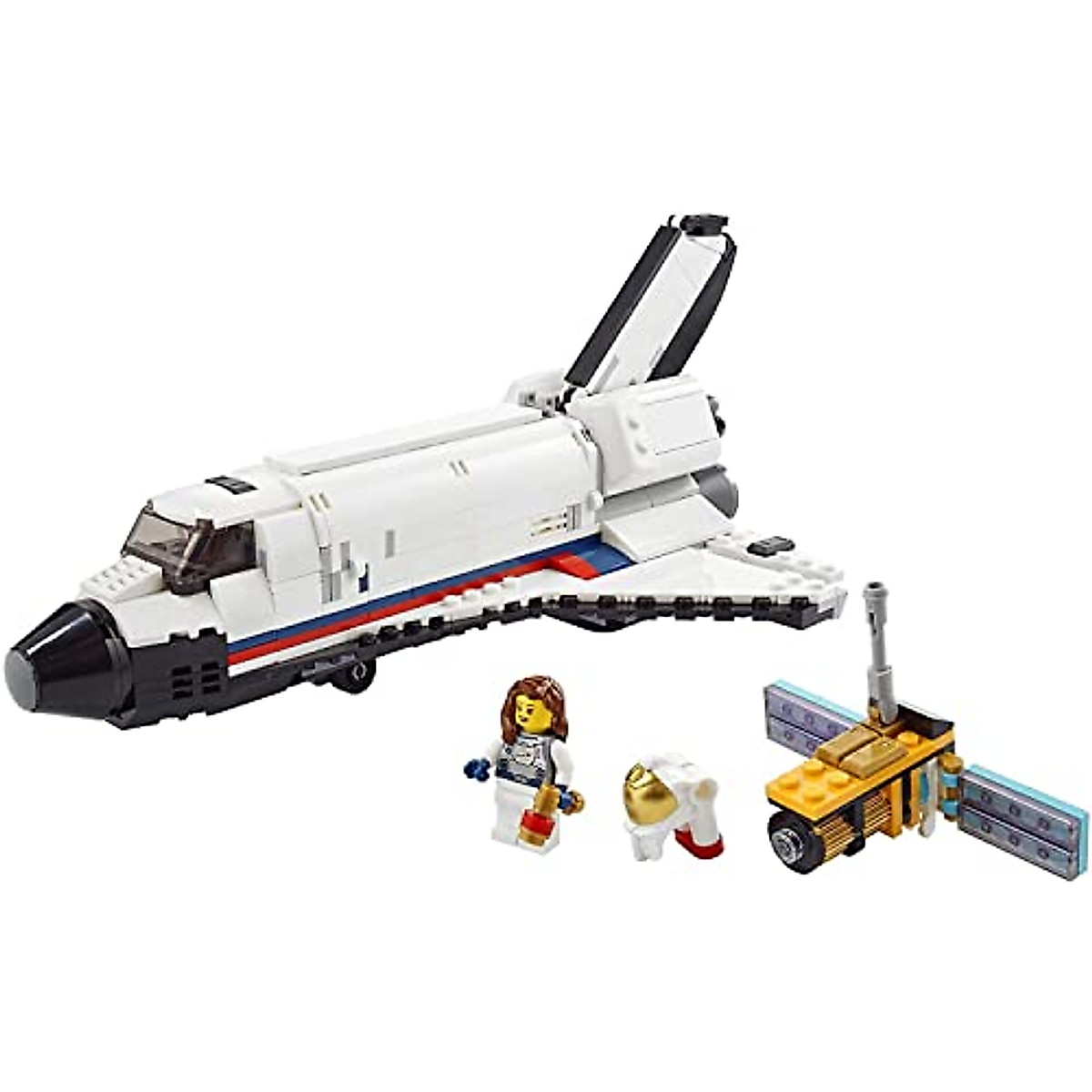 LEGO Creator 3in1 Space Shuttle Adventure 31117 Building Kit; Cool Toys for Kids Who Love Rockets and Creative Fun; New 2021 (486 Pieces)
