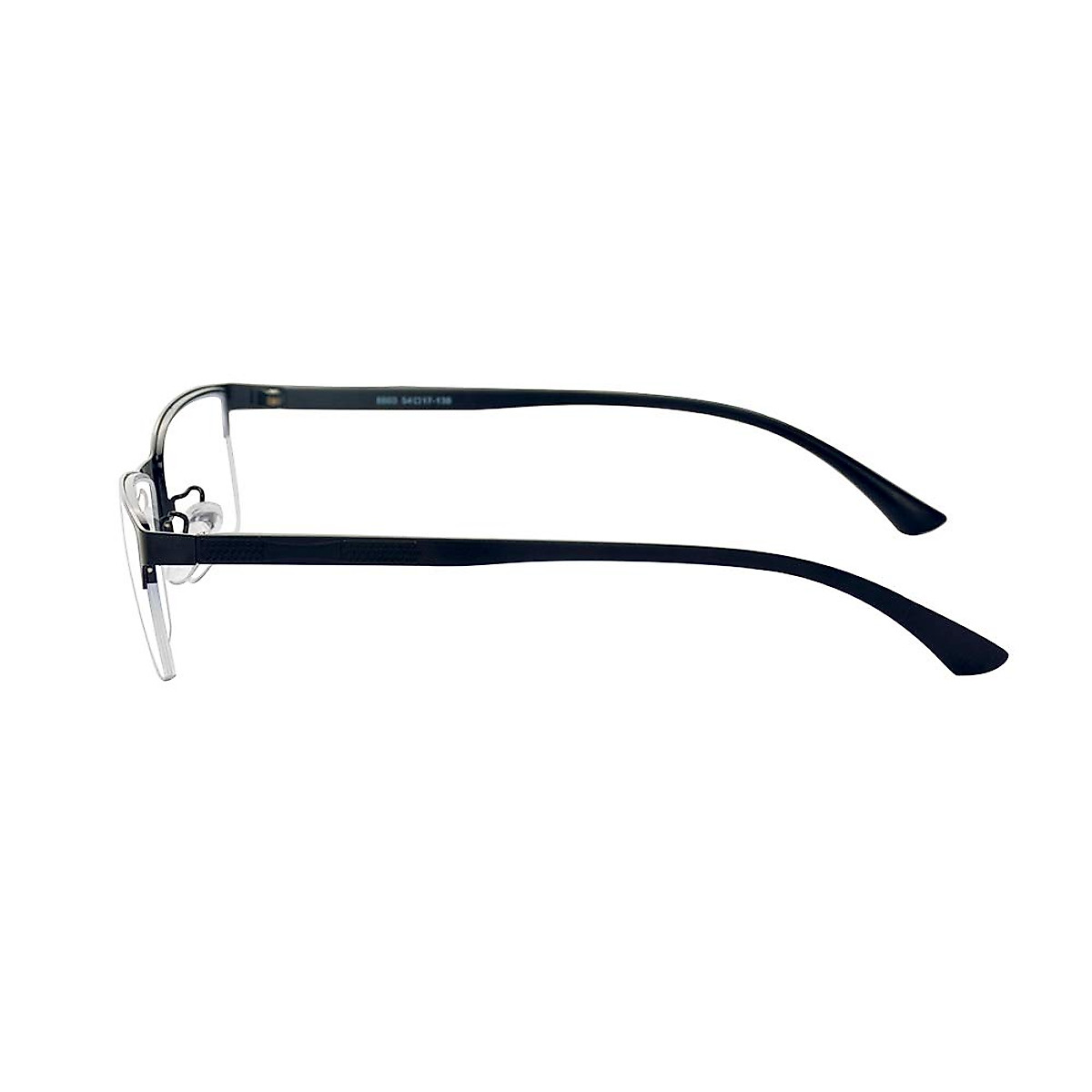 ALWAYSUV Fashion Black Half Frame Clear Lens Business Glasses Frame Women/Men