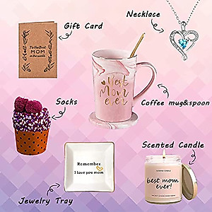 Brigruk Gifts for Mom, Mom Birthday Gifts, Mothers Day Gifts for Grandma from Daughter Son Unique, Best Mom Ever Gifts Box for Sister, Gifts Set for Wife from Husband