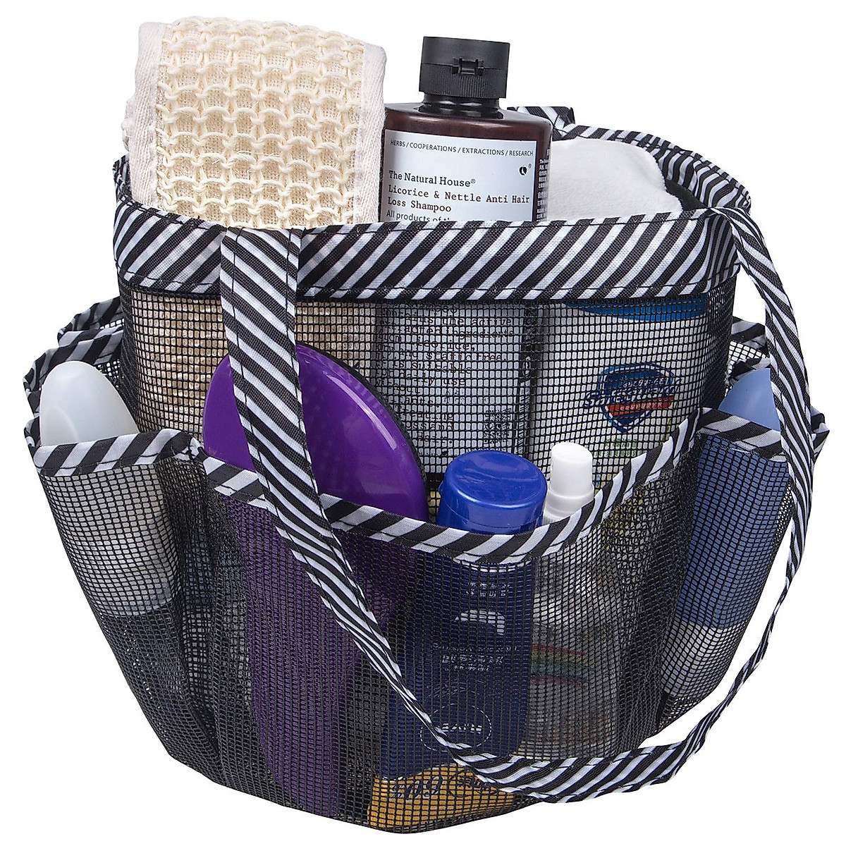 Attmu Mesh Shower Caddy Portable, Quick Dry Hanging Shower Tote Bag for College Dorm Room Essentials, Large Capacity Shower Caddy Dorm for Bathroom