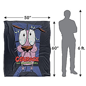 Courage The Cowardly Dog Window Officially Licensed Silky Touch Super Soft Throw Blanket 50" x 60"