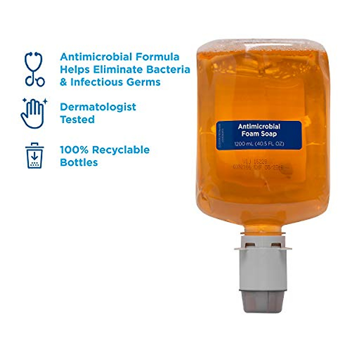 Pacific Blue Ultra Gentle Foam Hand Soap Refill by GP PRO (Georgia-Pacific), Antimicrobial Pacific Citrus Scent, 43819, 1200 mL Per Refill, 4 Refills Per Case