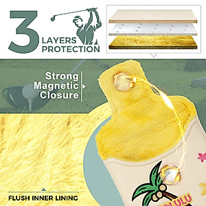 Studio Crafted Hula Girl Hawaii Honolulu Golf Square Mallet Putter Cover Magnetic Closure