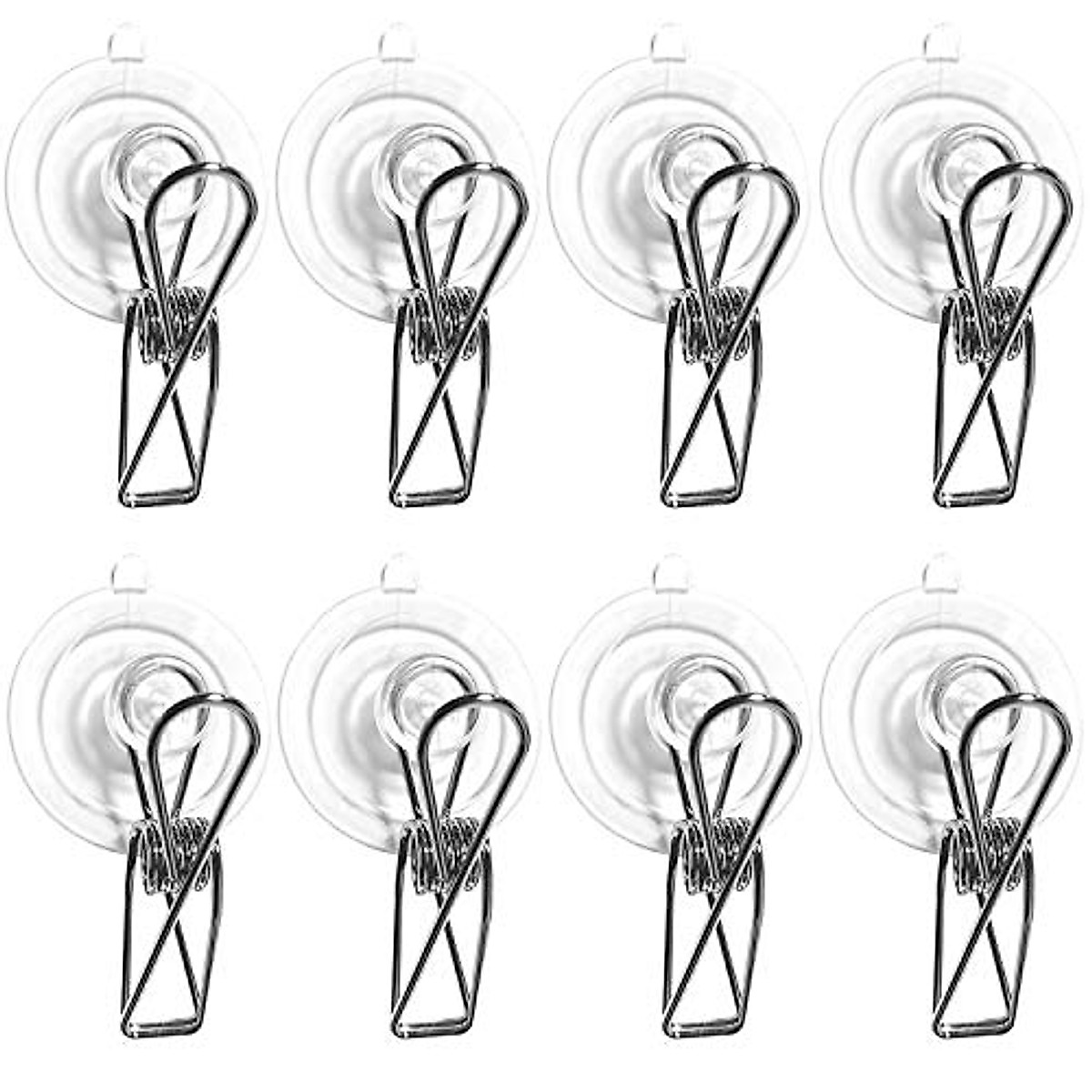 JZMYXA Suction Cup Clip, Sucker Diameter 45mm,8 Pack