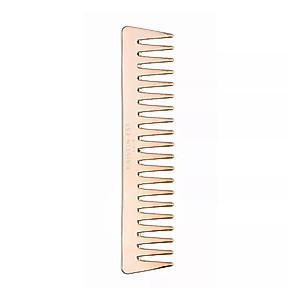 Kristin Ess Rose Gold Wide Tooth Detangling Hair Comb - Gently Detangles Hair + Scalp Stimulating (Pack of 1)